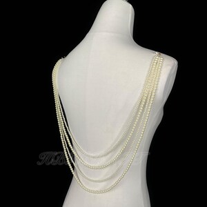 Pearl Backdrop Necklace,backdrop Necklace,wedding Jewelry,party Jewelry ...