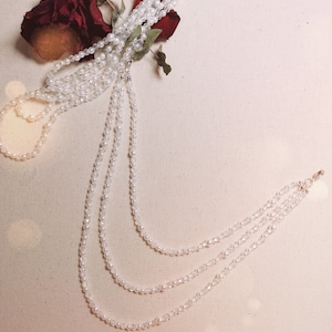 Crystal Pearl Shoulder Chain: Detachable Wedding Sleeves, Boho Bridal ...