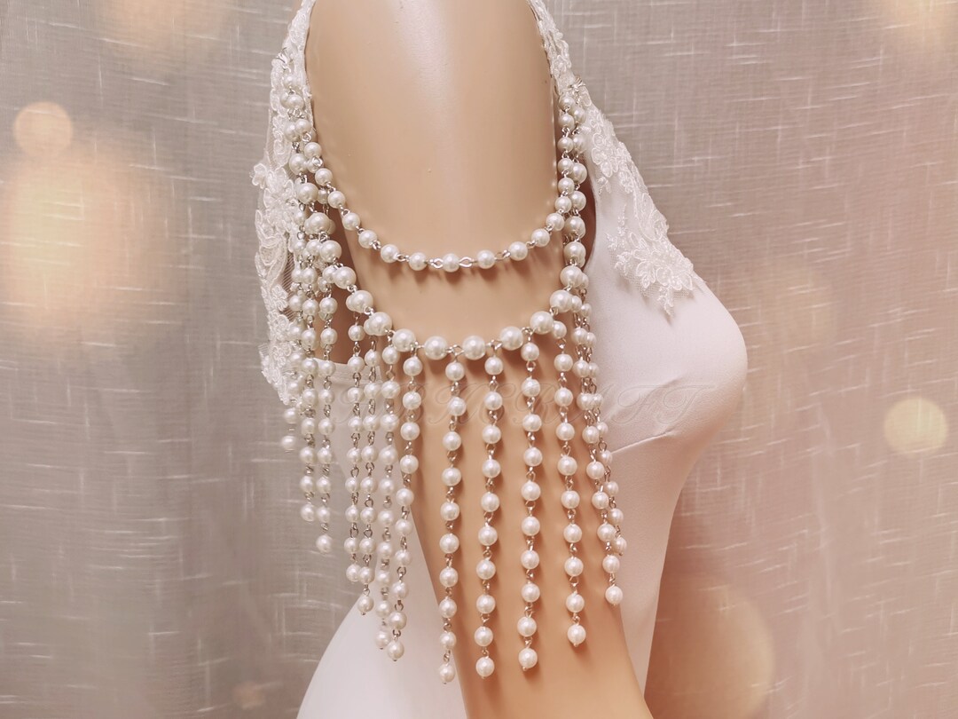 Detachable Wedding Sleeves,arm Jewelry,detachable Straps,crystal Pearl ...