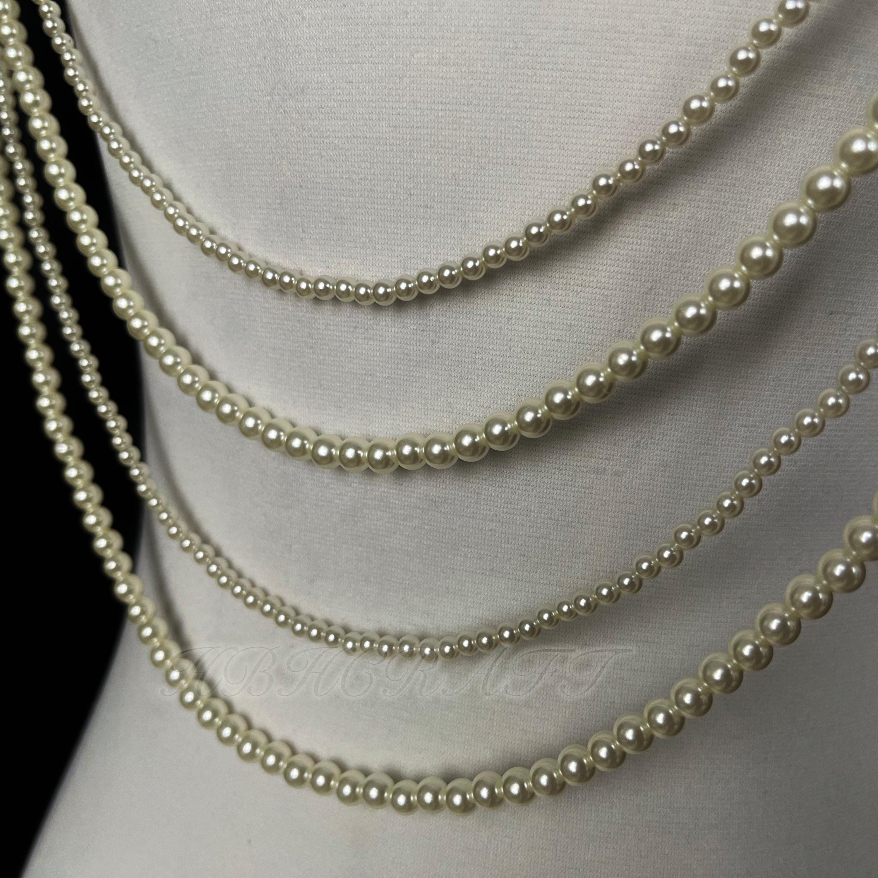 Pearl Backdrop Necklace,backdrop Necklace,wedding Jewelry,party Jewelry ...