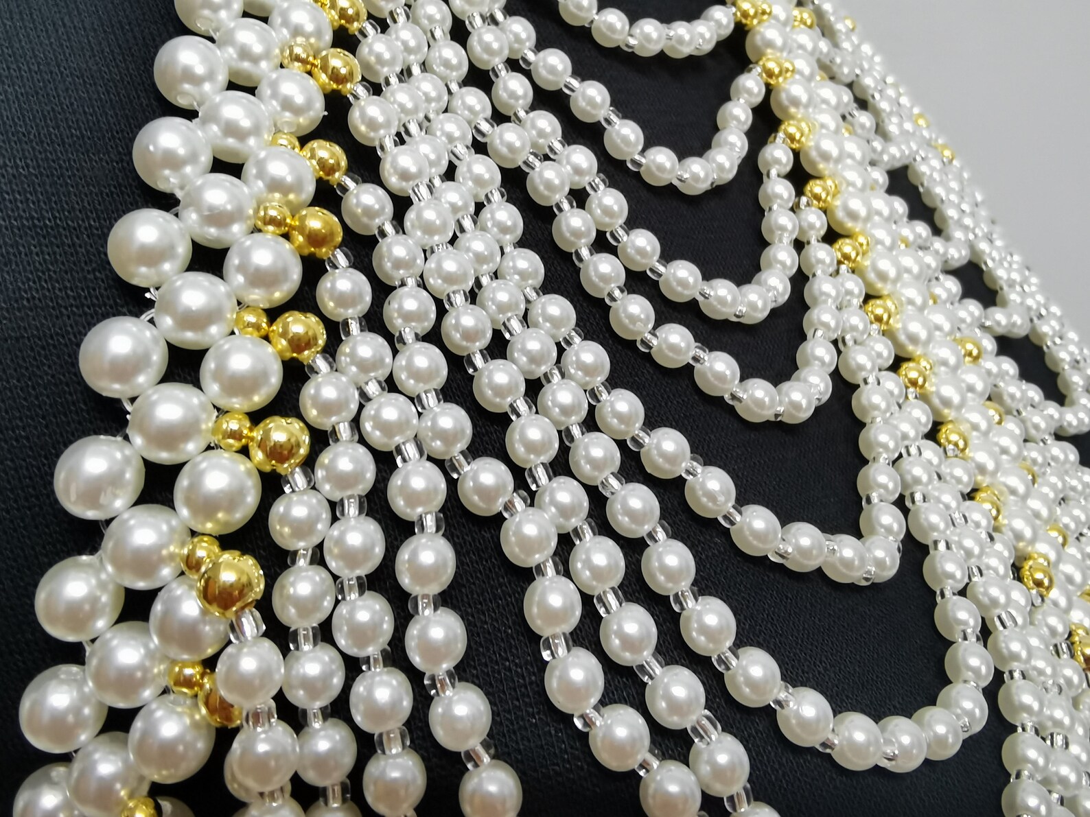 Pearl Body Chainbridal Body Jewelrypearl Body Chain - Etsy