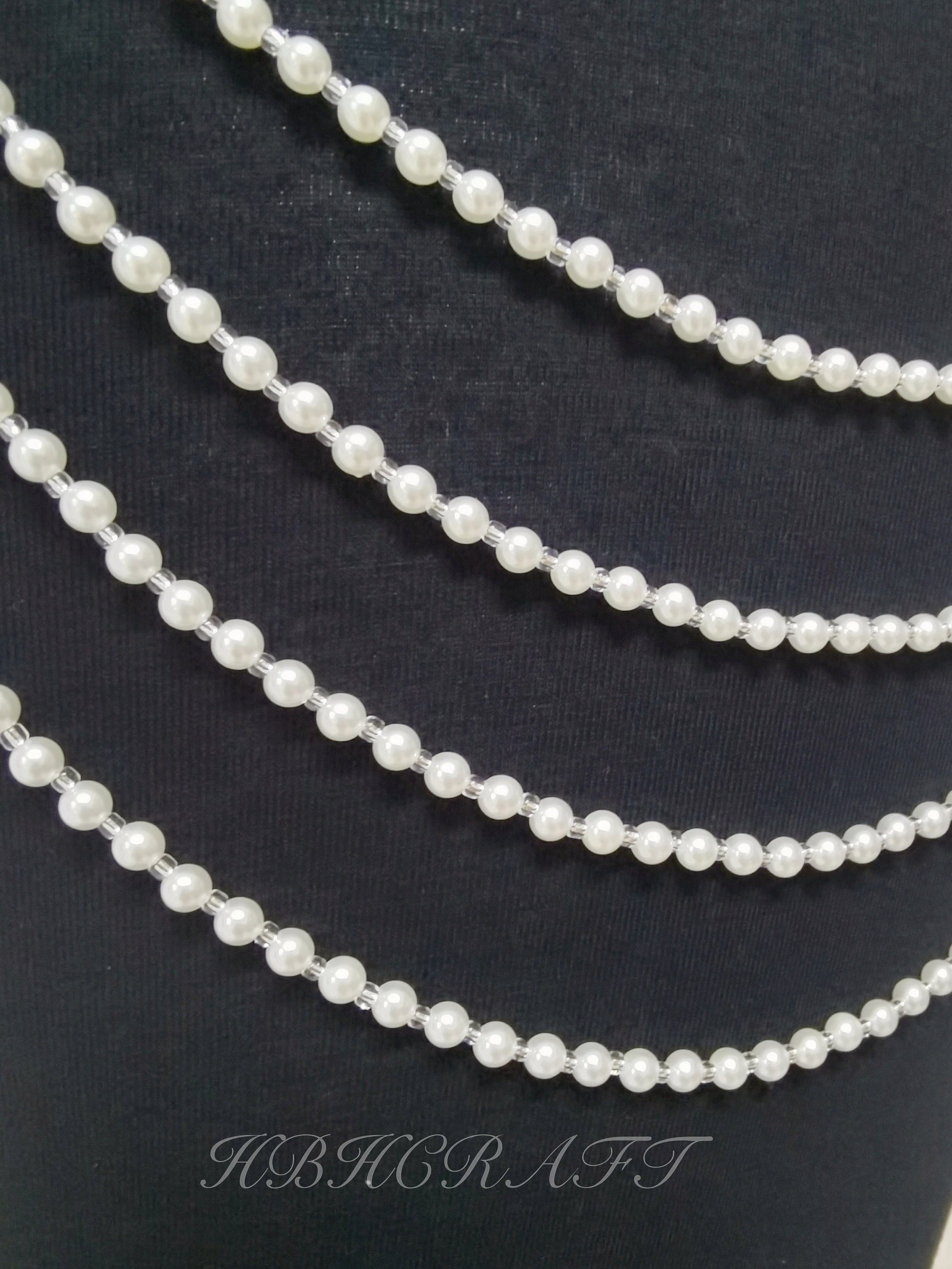 Pearl Backdrop Necklacebackdrop Necklacewedding - Etsy