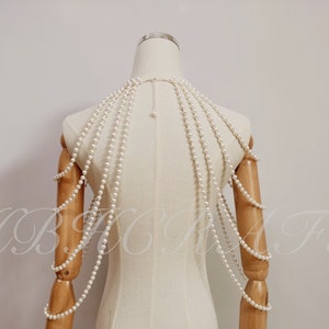 Handmade Pearl Body Chain,bridal Body Jewelry,pearl Body Chain Bra ...