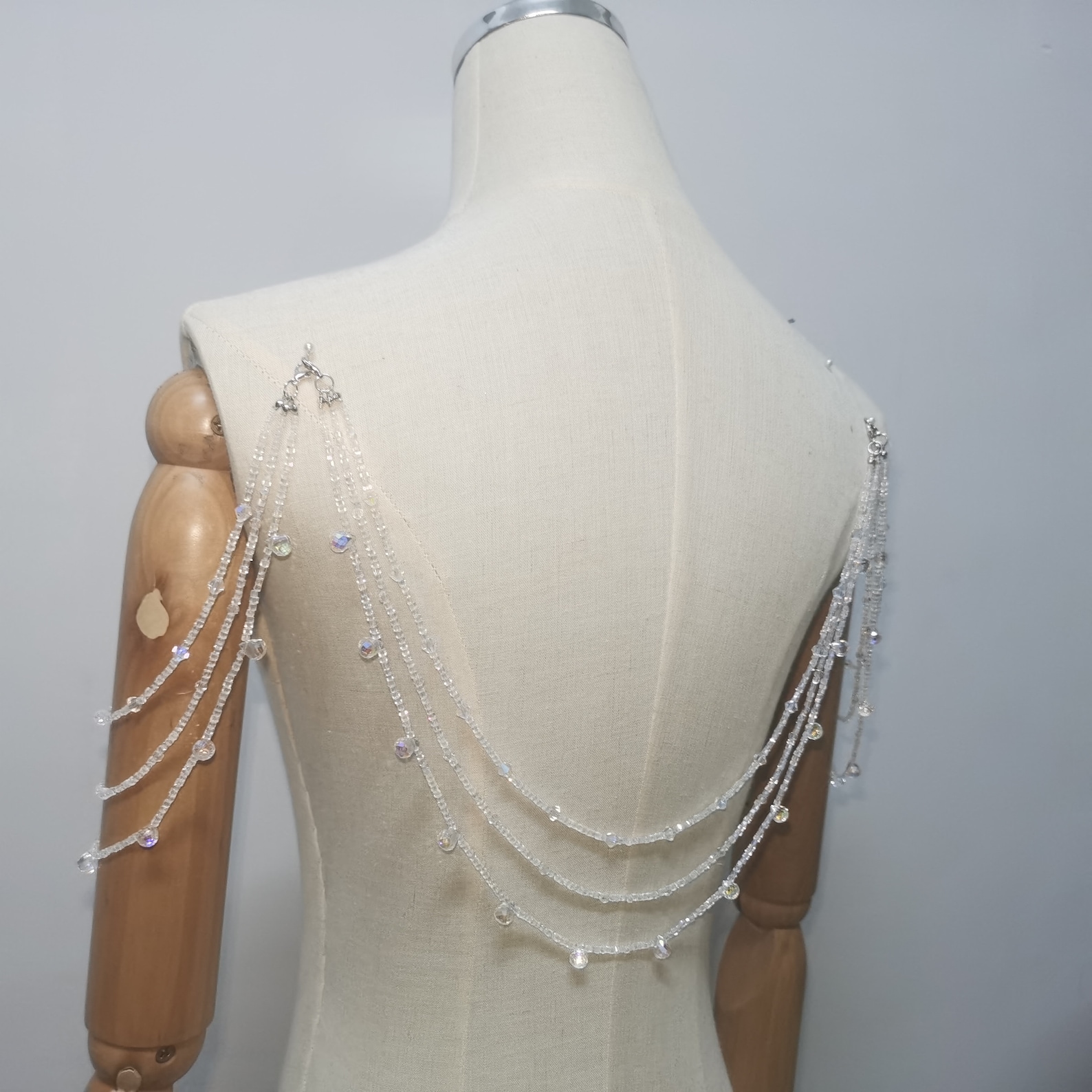 Crystal Backdrop Necklacecrystal Backdrop Weddingcrystal - Etsy