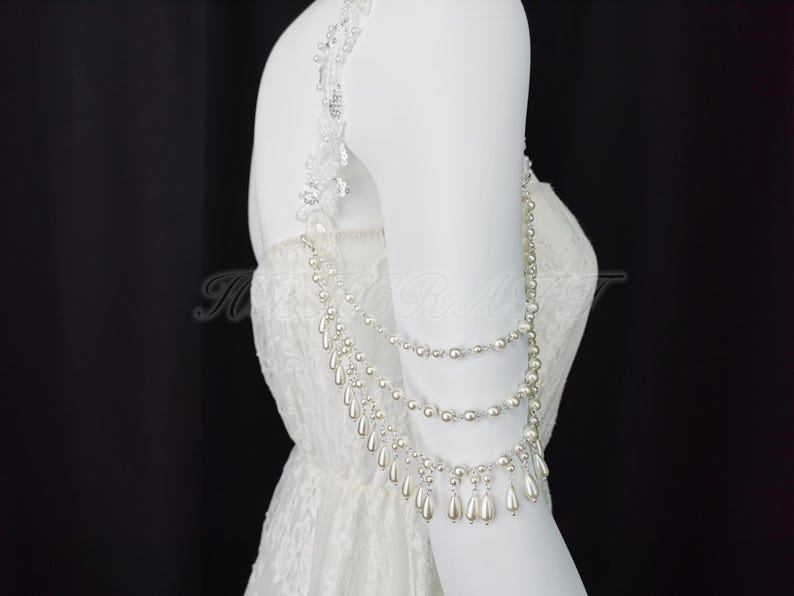 Detachable Wedding Sleeves,arm Jewelry,detachable Straps,crystal Pearl ...