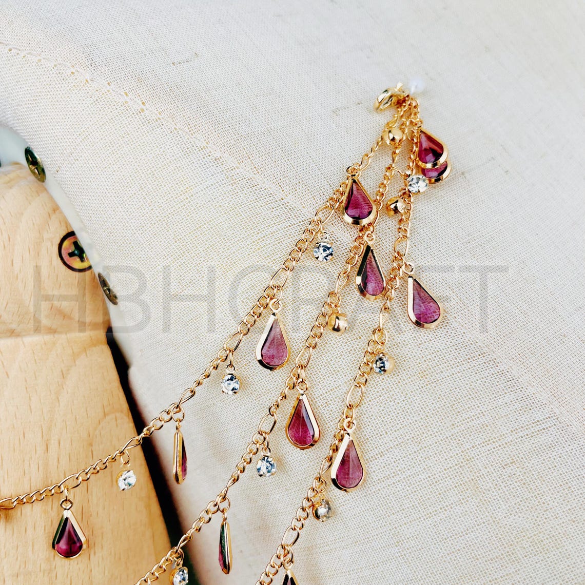 Crystal Pearl Shoulder Chain: Detachable Wedding Sleeves, Boho Bridal ...
