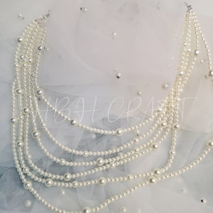 Pearl Back and Shoulder Chain ,wedding Shoulder Chain,backdrop Necklace ...