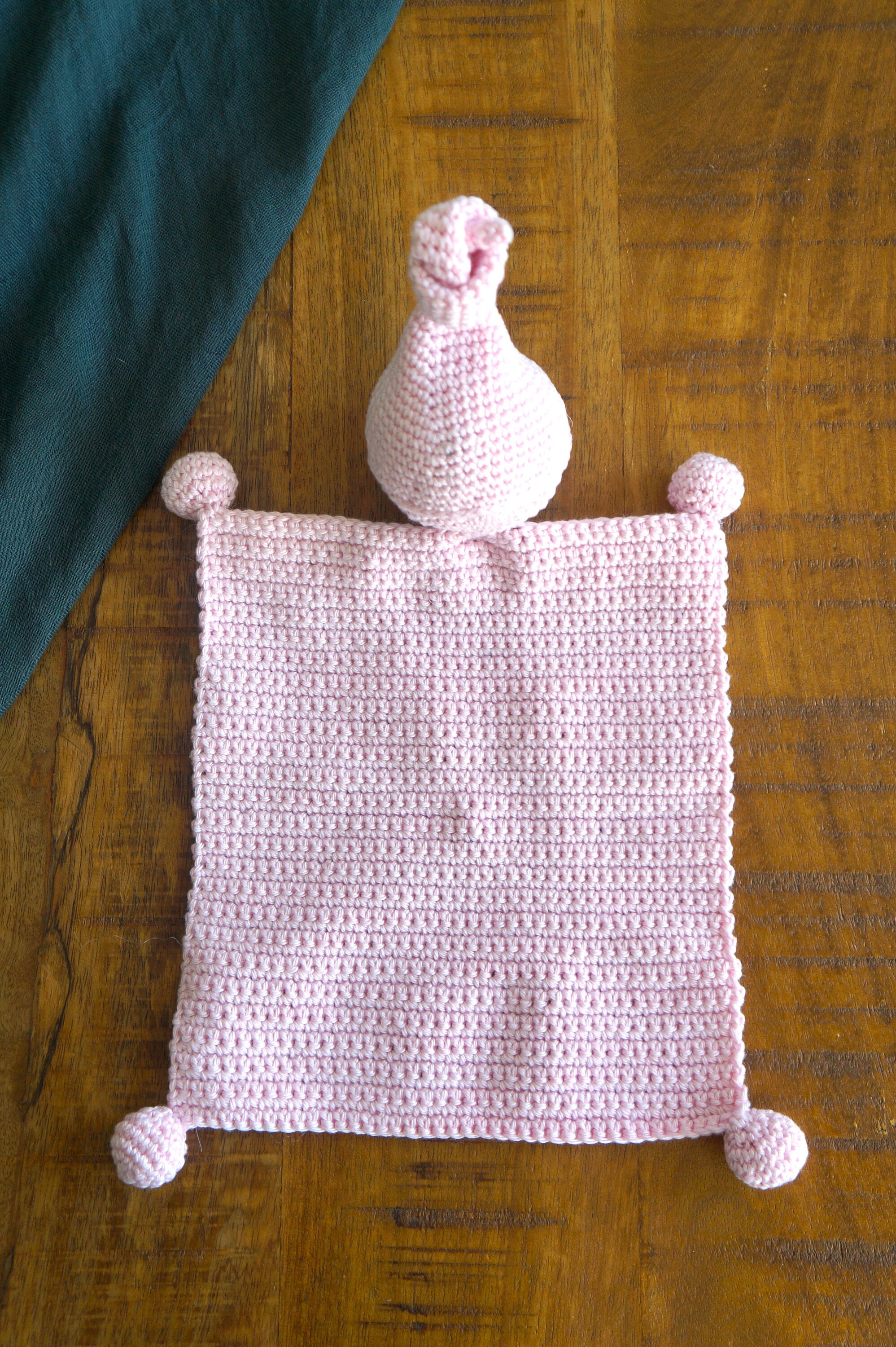 Pink Crocheted Cuddly Toy Baby Pink Cuddly Toy Baby Shower Gift Pink ...