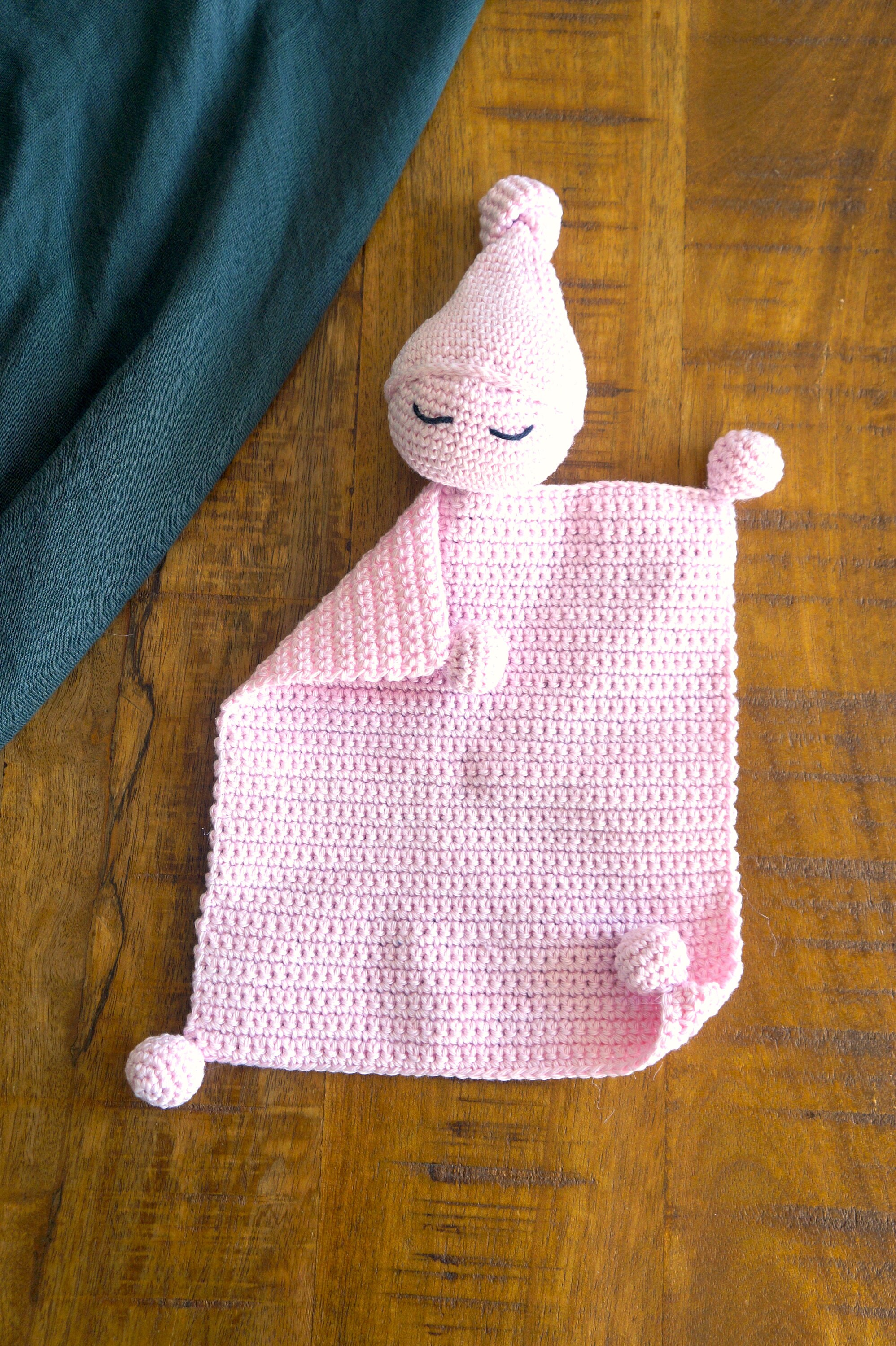 Pink Crocheted Cuddly Toy Baby Pink Cuddly Toy Baby Shower Gift Pink ...