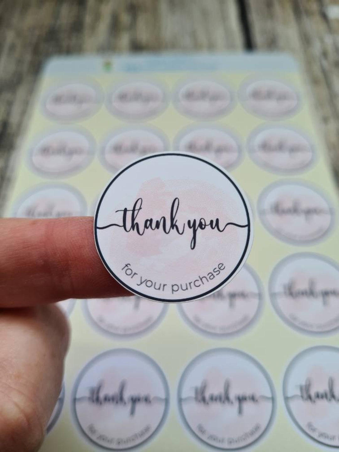 Thank You for Your Purchase Packaging Stickers Small Business Parcel ...