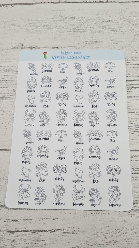 Zodiac sign bullet journal - Horoscopeaz.com