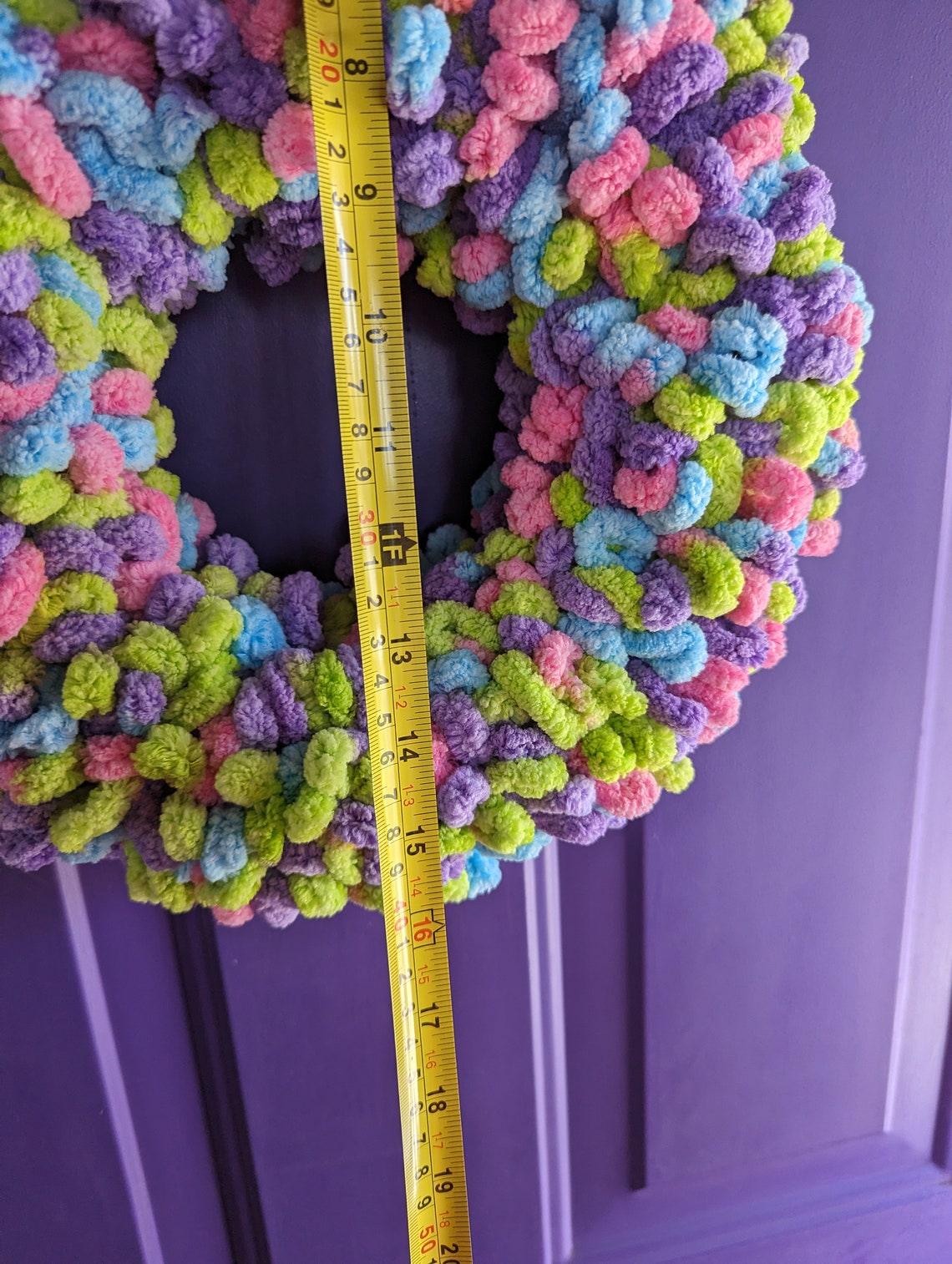 Sparkly Purple Bunny Ear Wreath - Etsy