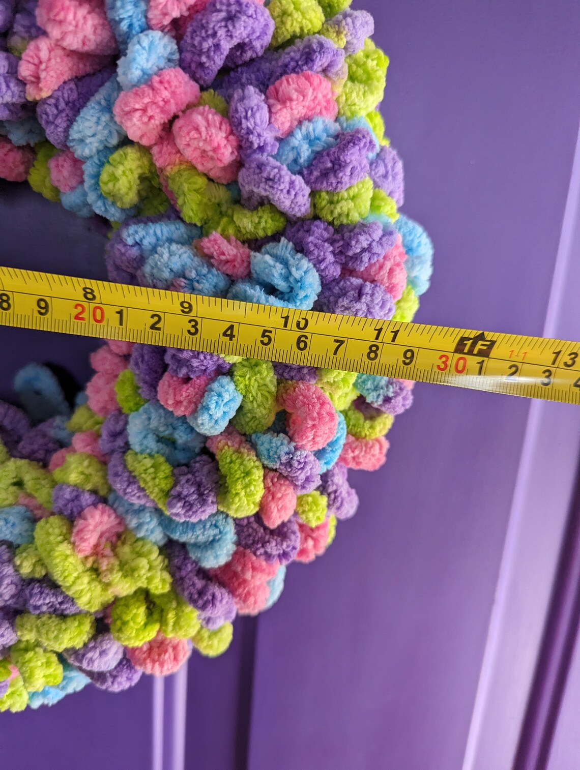 Sparkly Purple Bunny Ear Wreath - Etsy