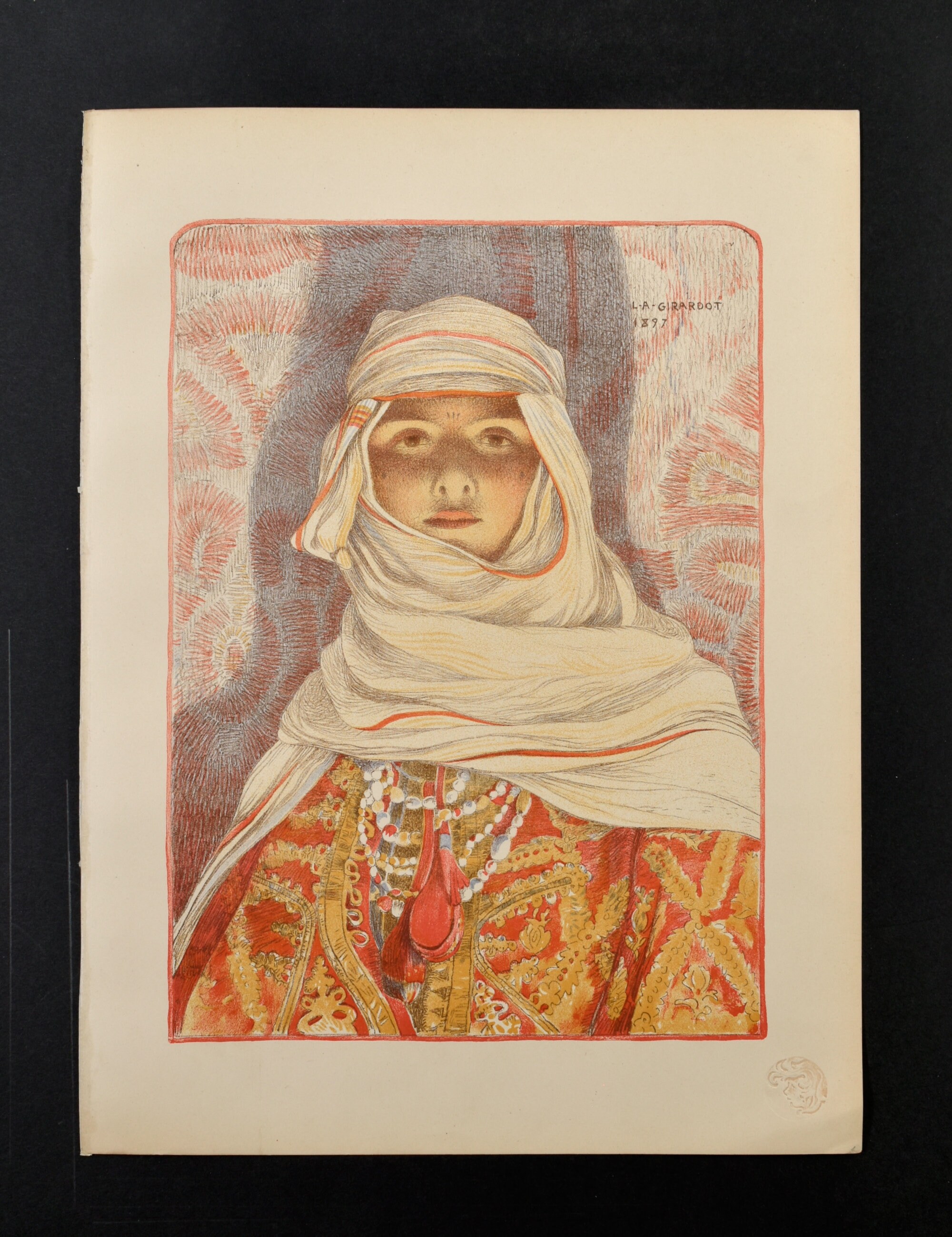 Original L'estampe Moderne Print "femme Du Riff (berber Woman)" by ...