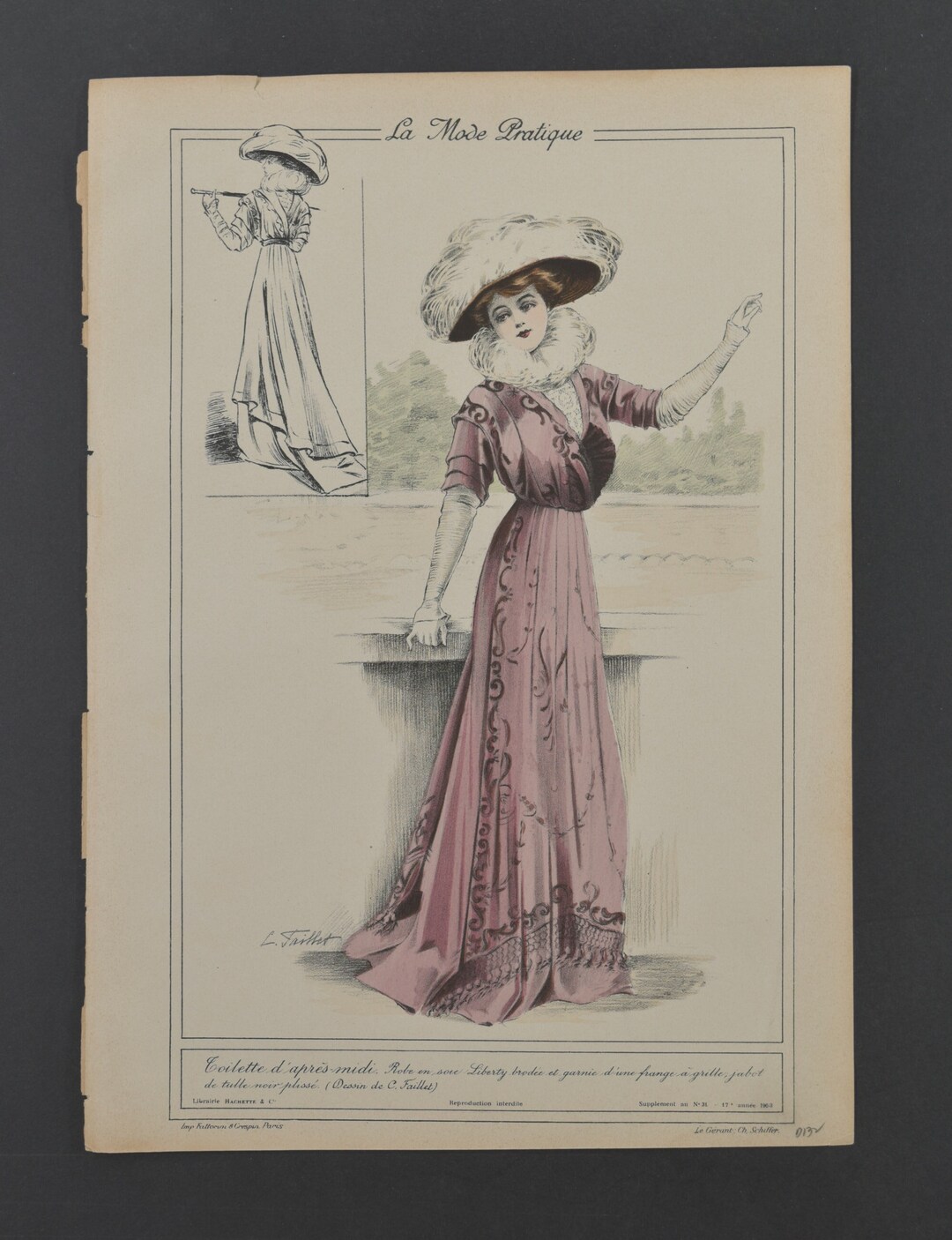 Original Ladies Fashion Print From "la Mode Pratique" 1903 No. 31 - Etsy