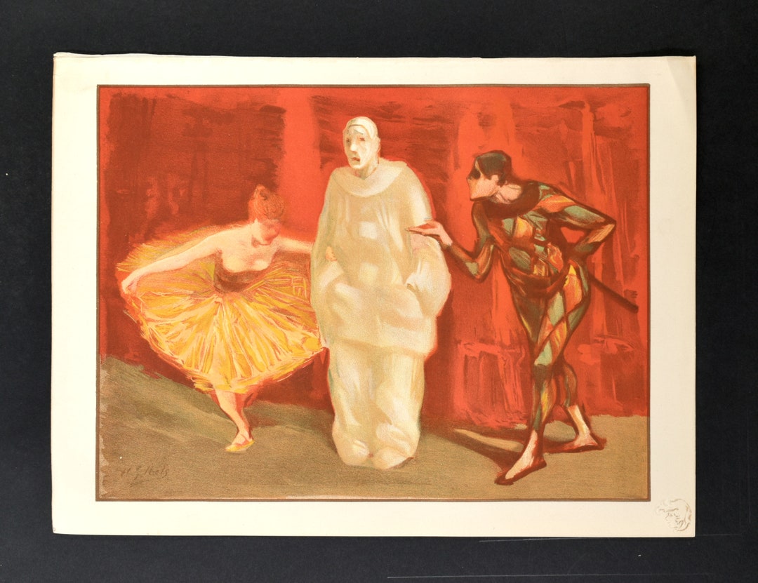 Original L'estampe Moderne Print pantomime by Henri Gabriel Ibels 1899 ...