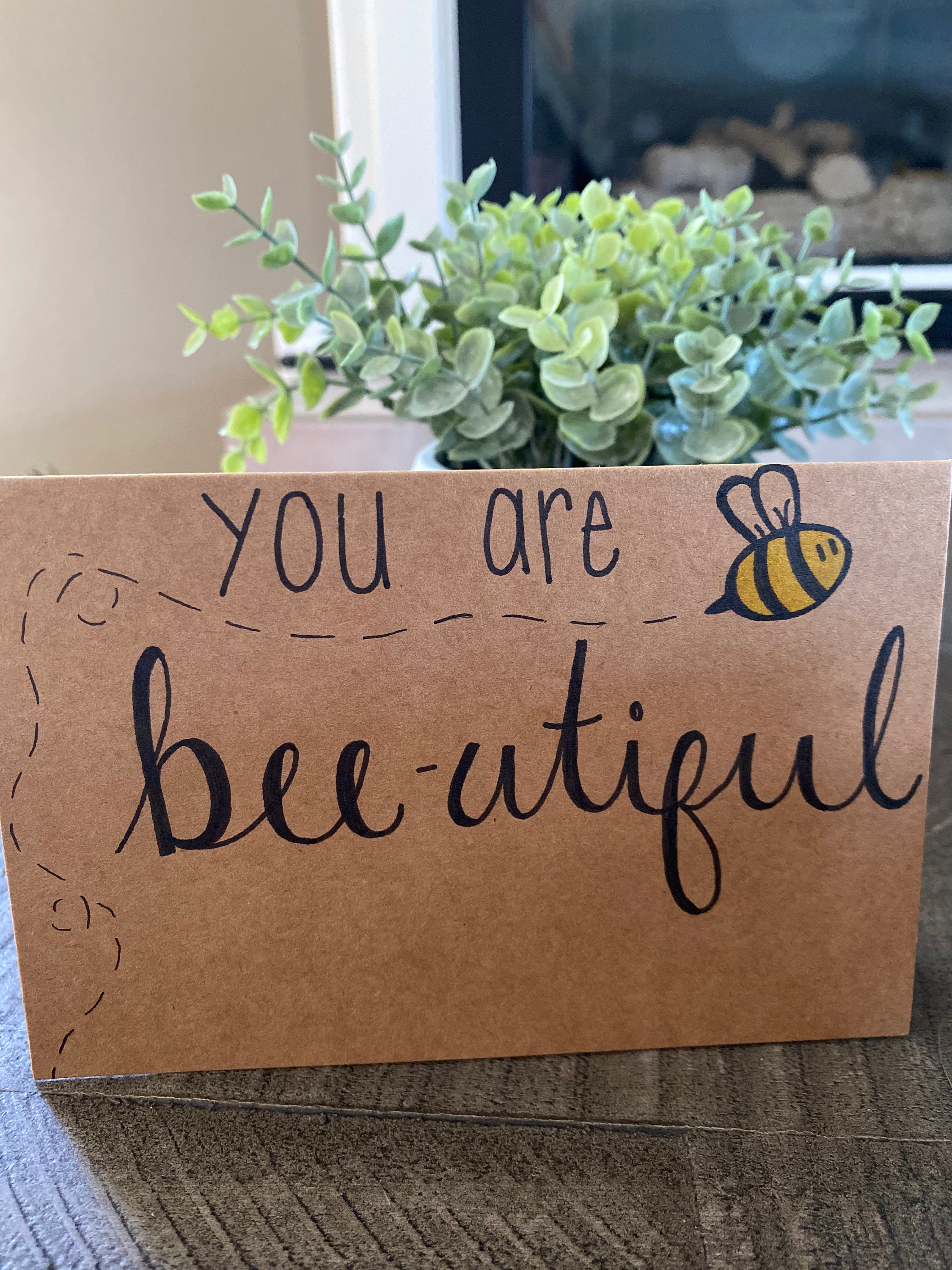 You are bee-utiful card | Etsy
