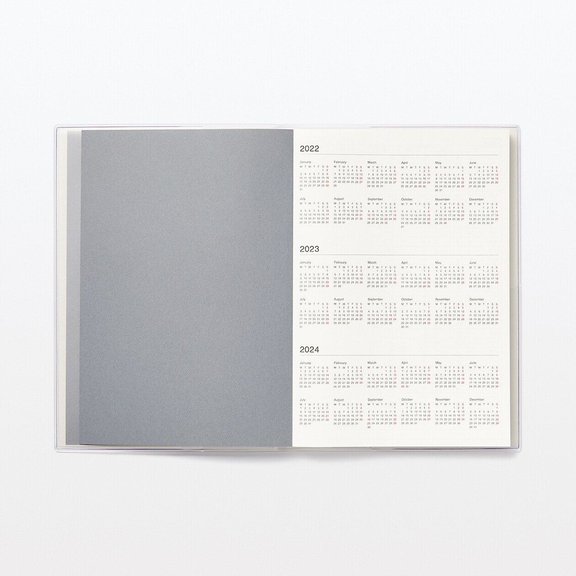 Muji Vertical 2023 Planner A5size Black /white/ From Aug. - Etsy