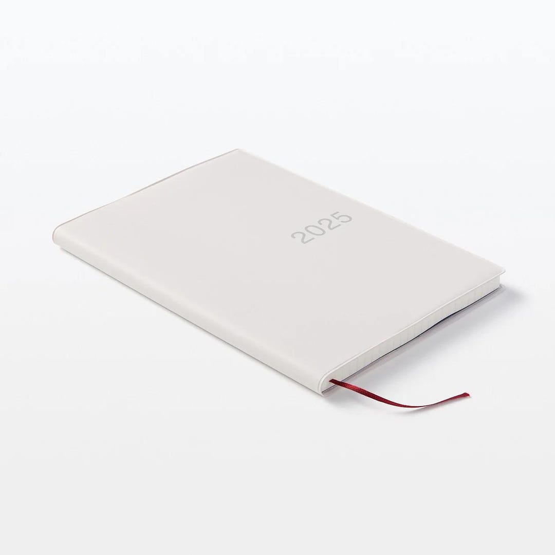 Muji 2025 Planner, A5/B6/A6 Size, Black Grey/white Grey/red/ From Dec. 2024, Muji Diary Monthly ...