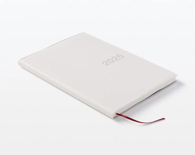 Muji 2025 Planner, A5/B6/A6 Size, Black Grey/white Grey/red/ From Dec ...