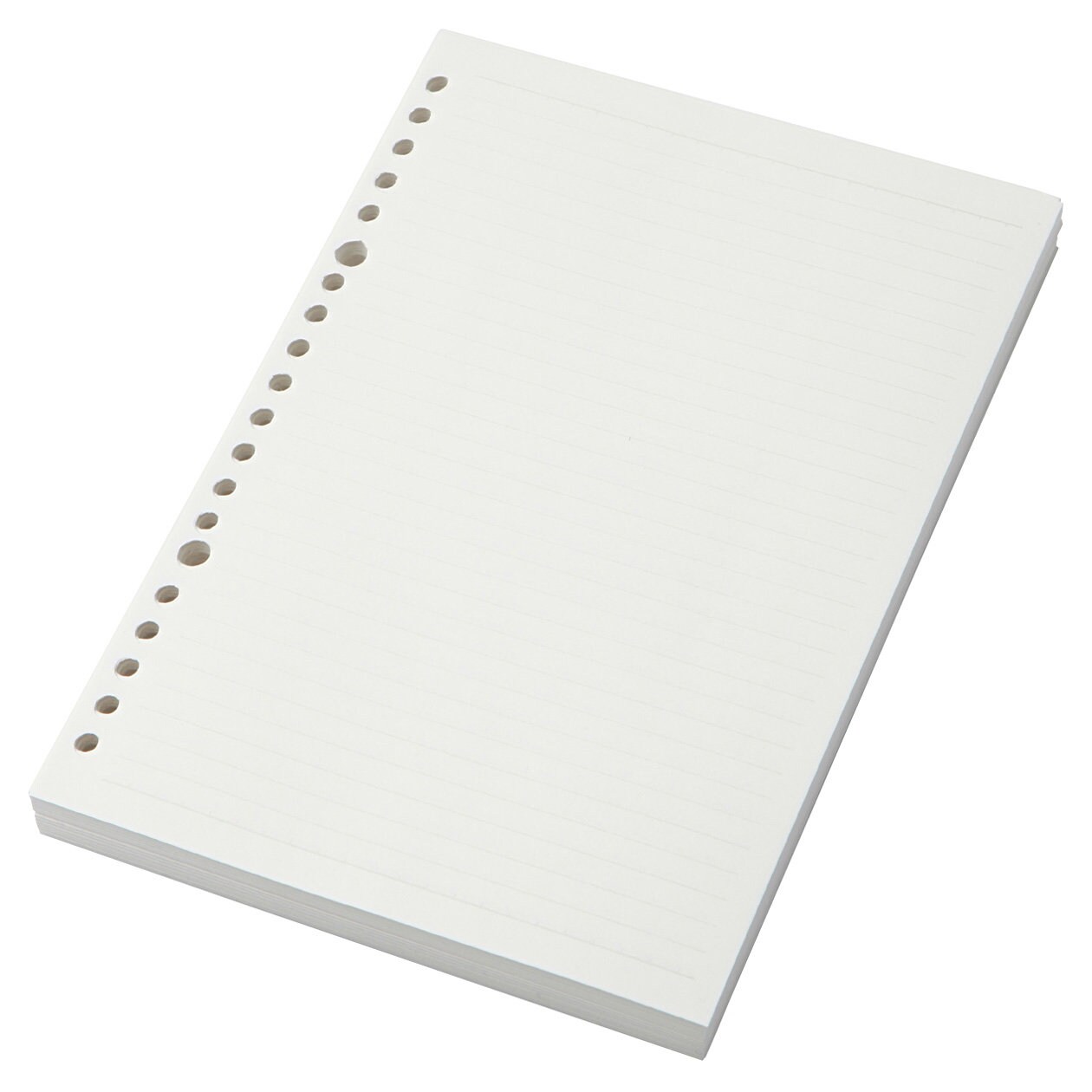 Muji Ring Planted Wood Ruled Loose Leaf Refill 20 Holes / 6mm Line, A5 ...