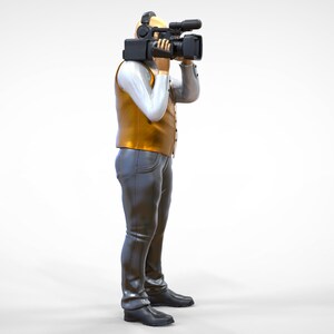 Cameraman Figure STL File: 3D Print Diorama Model (digital Download) - Etsy