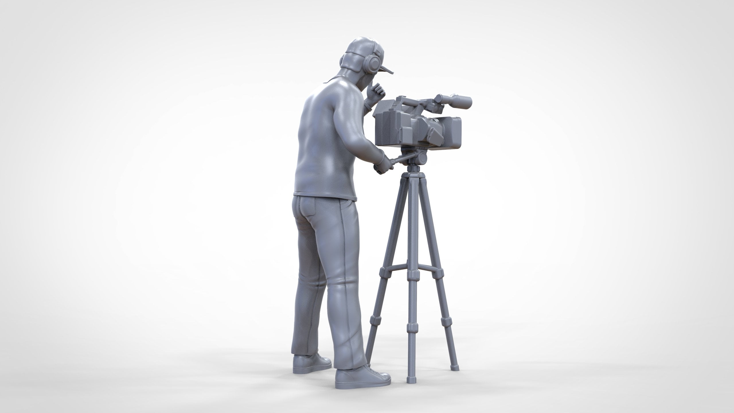 N2 Cameraman not a Physical Product With Hat and Headphone Camera on a ...