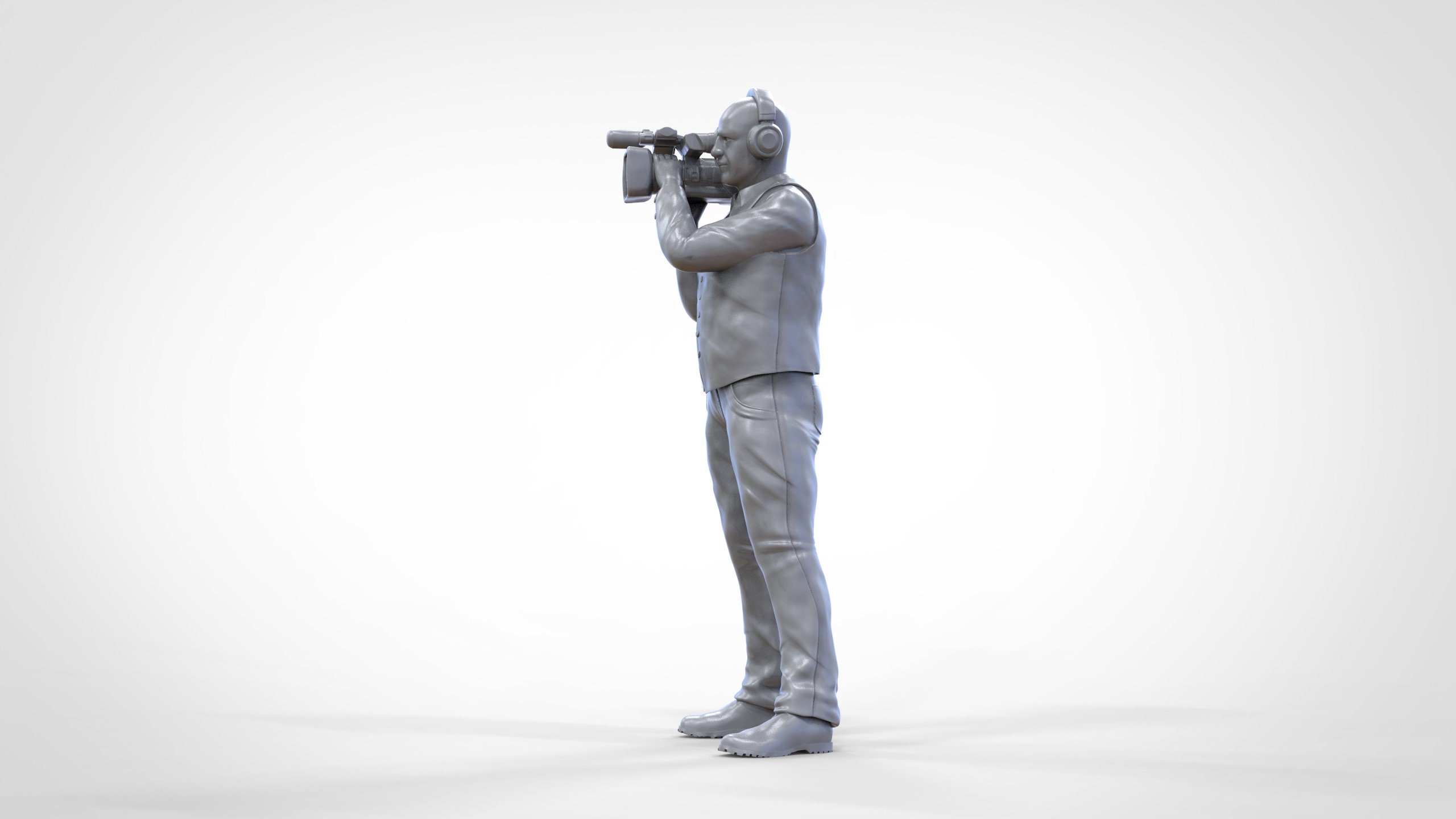 N1 Cameraman Camera (not a Physical Product) on Shoulder Figure / STL ...