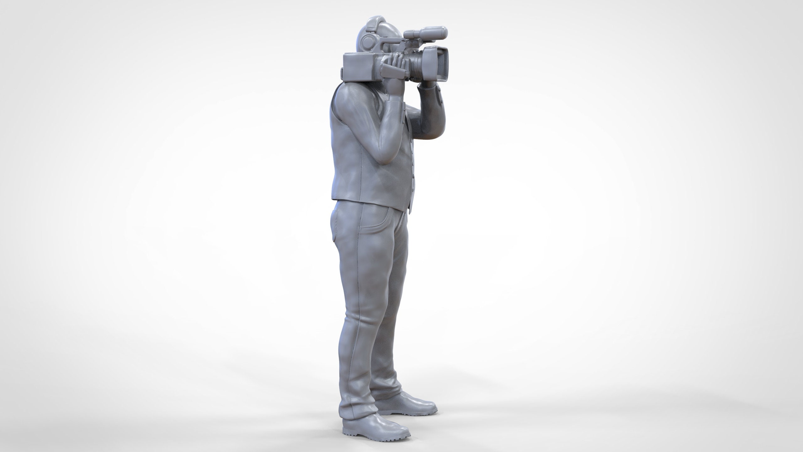 Cameraman Figure STL File: 3D Print Diorama Model (digital Download) - Etsy
