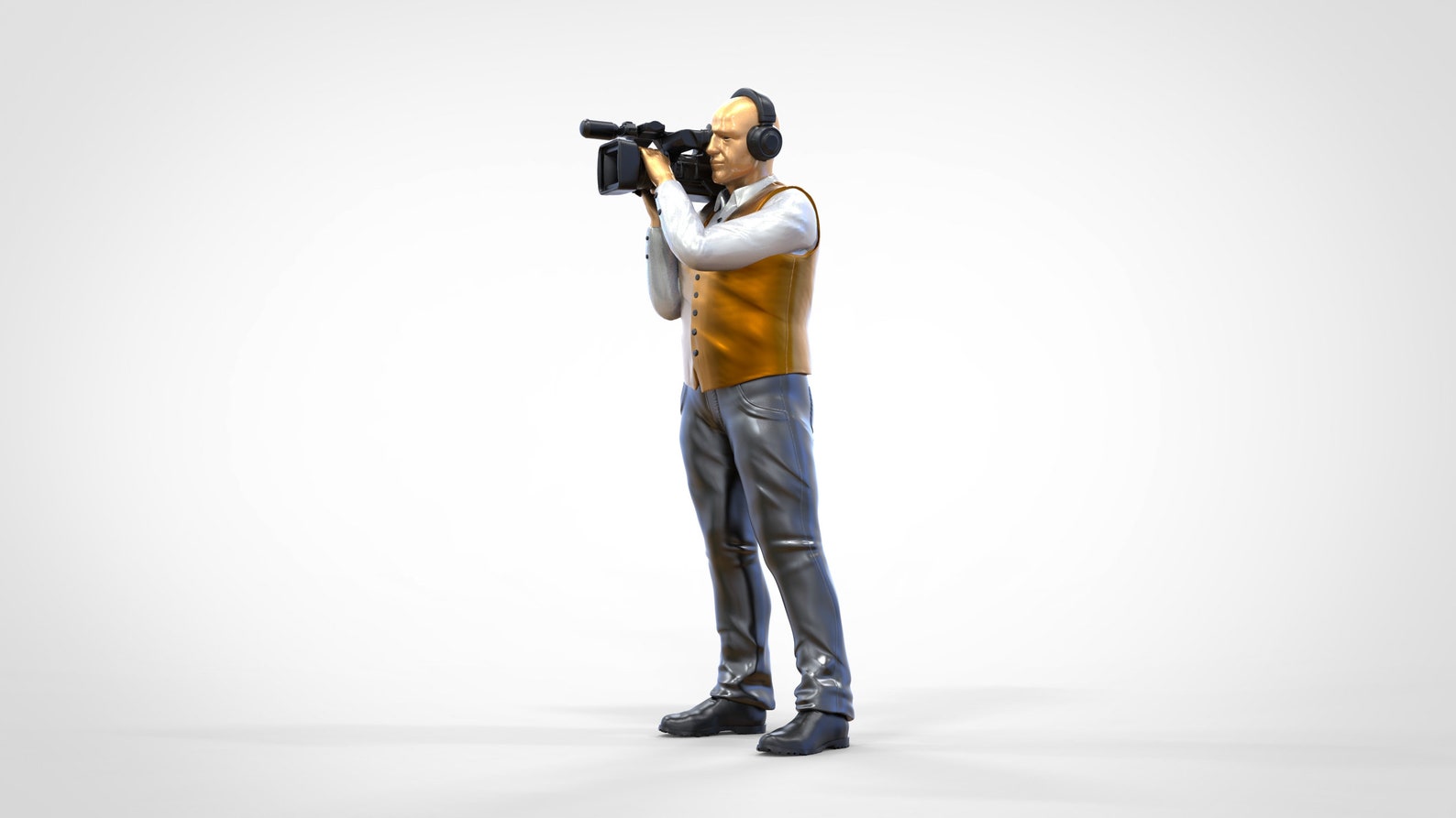 Cameraman Figure STL File: 3D Print Diorama Model (digital Download) - Etsy