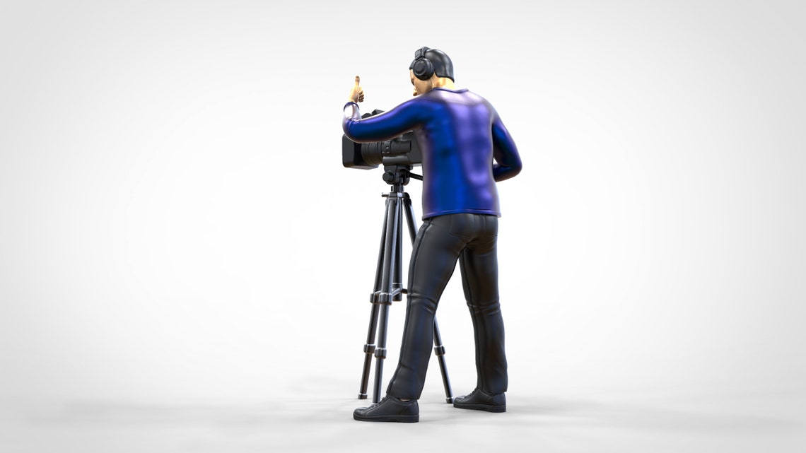 Cameraman 3D Figure: STL File for Dioramas (digital Download) - Etsy