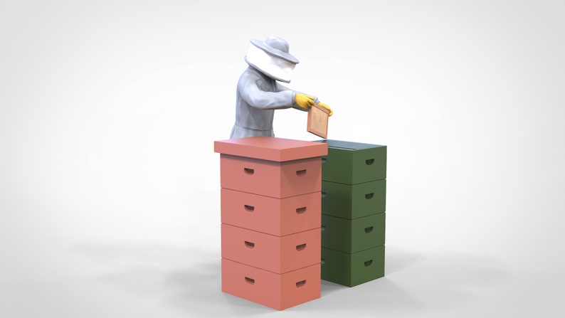 N1 Beekeeper (not a Physical Product) With Apiary 3D Print File / STL ...