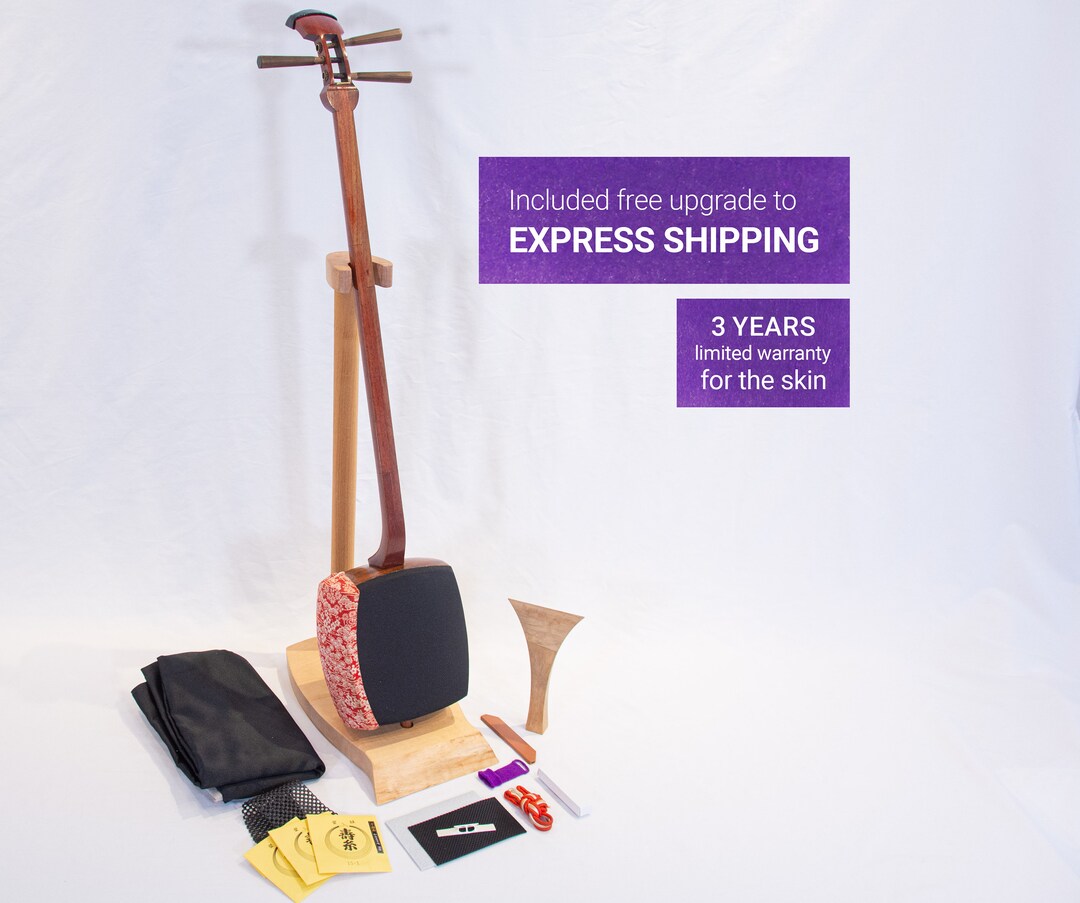 Nagauta Shamisen Aged Karin Hosozao 25mm Black - Etsy