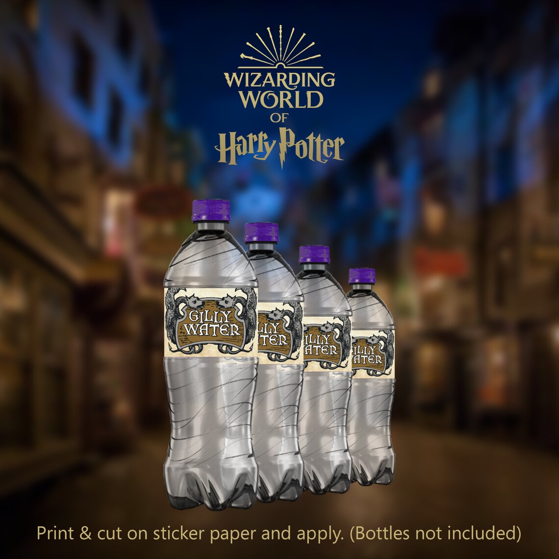 Printable Gilly Water Bottle Labels With Eternelle's | Etsy