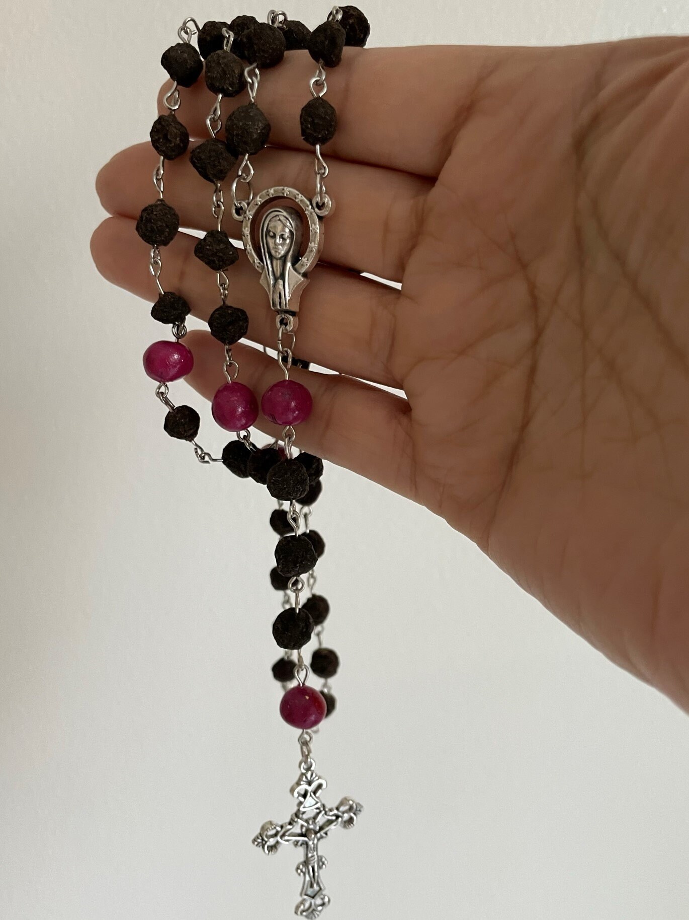 Rosary Made From Dried Rose Petals Infused in Rose Oil and | Etsy
