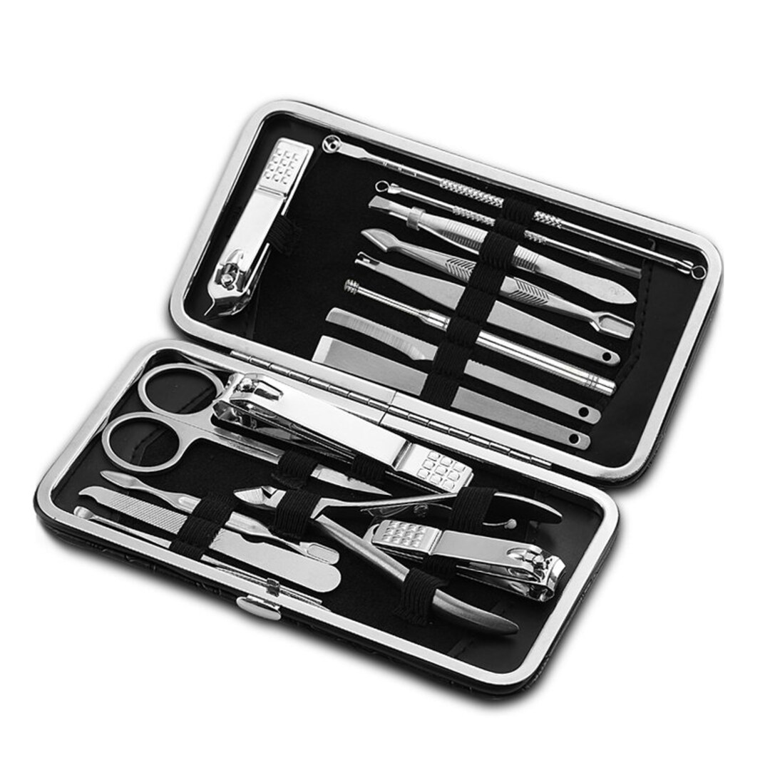 16 Piece Professional Stainless Steel Manicure & Pedicure Set - Etsy