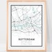 Rotterdam Map Art Print • Netherlands Rotterdam City Map Poster ...