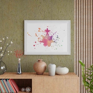 Watercolor Rorschach Inkblot Test Card Set of 10, Medical Clinic Art ...