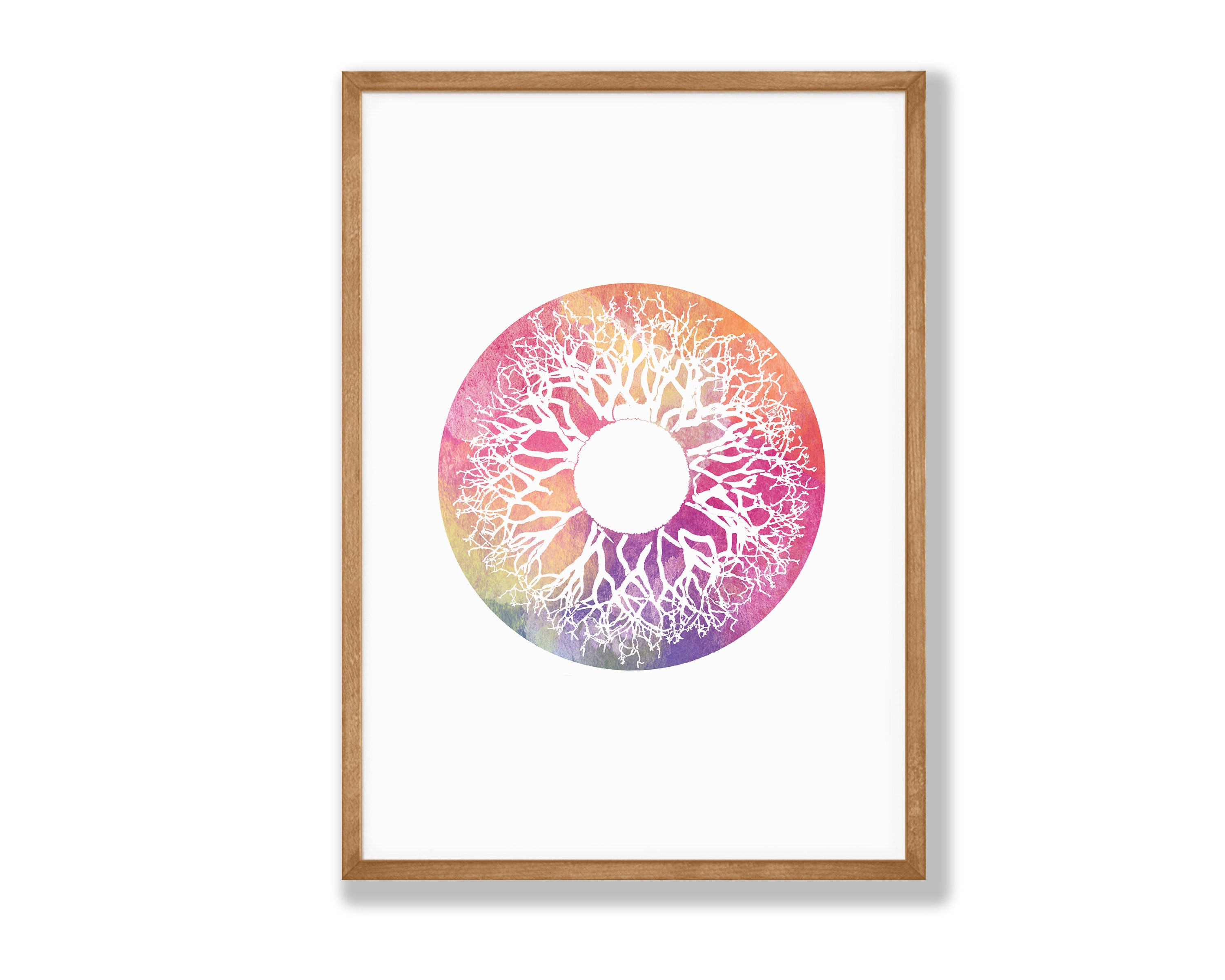 Watercolor Iris Wall Art, Human Eye Optometrist Optician Poster Gift ...