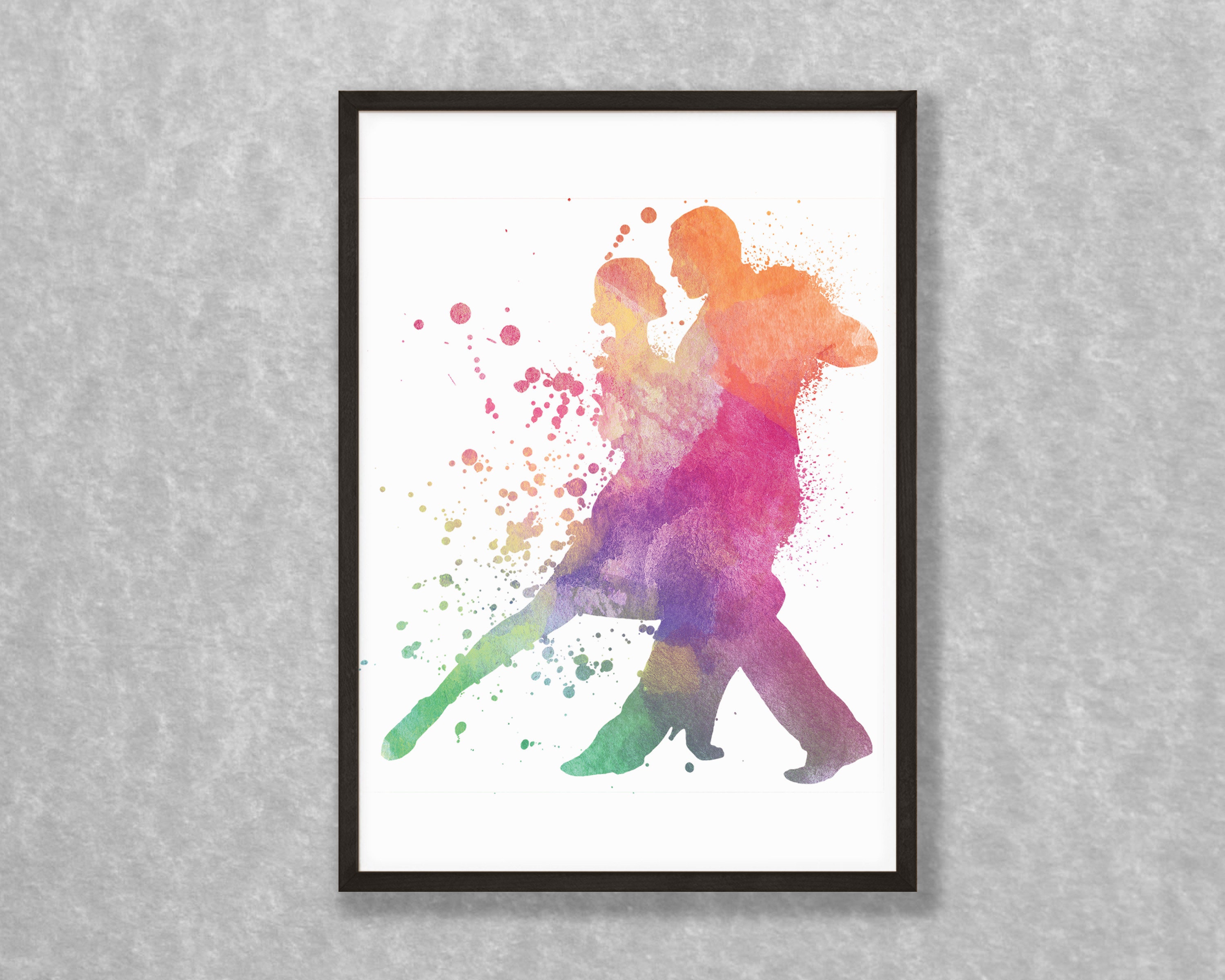 Watercolor Tango Print - Tango Wall Art, Dance Wall Art, Dance Wall ...