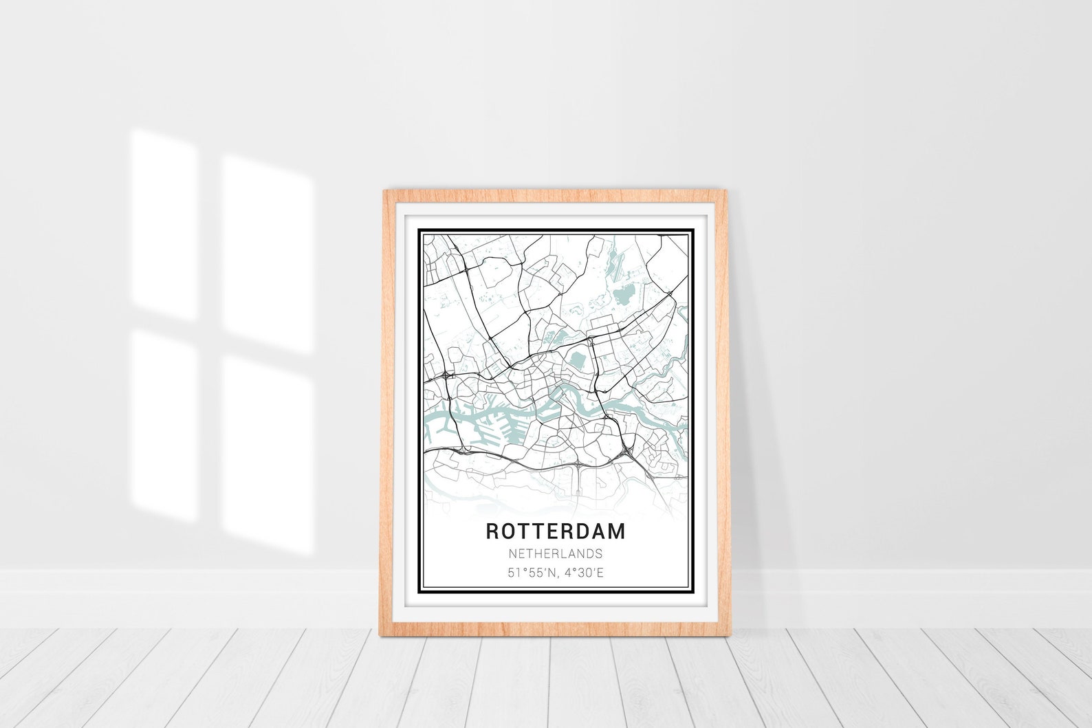 Rotterdam Map Art Print • Netherlands Rotterdam City Map Poster ...