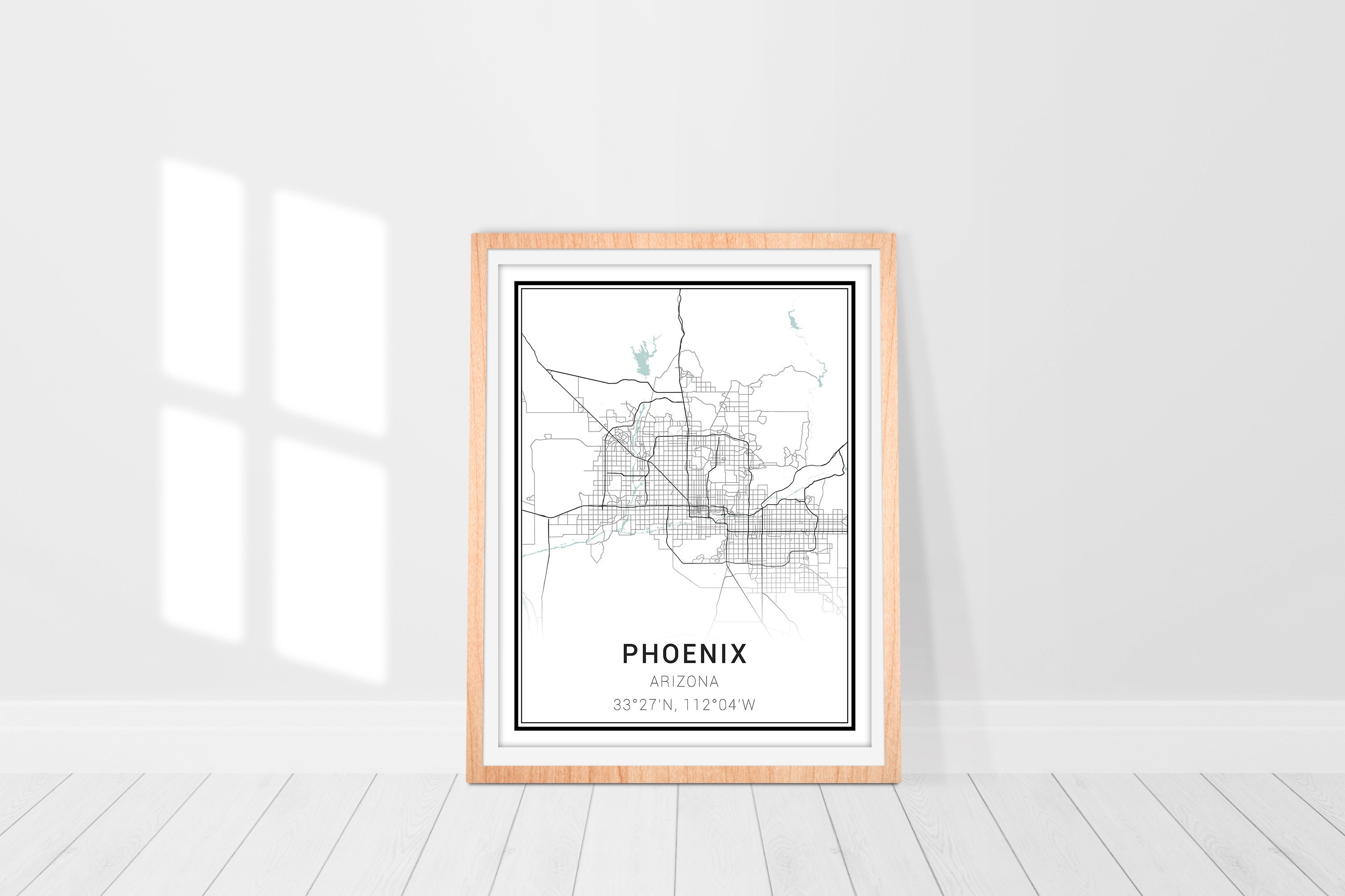 Phoenix Map Print • Phoenix City Map • Phoenix Poster • Phoenix Wall ...
