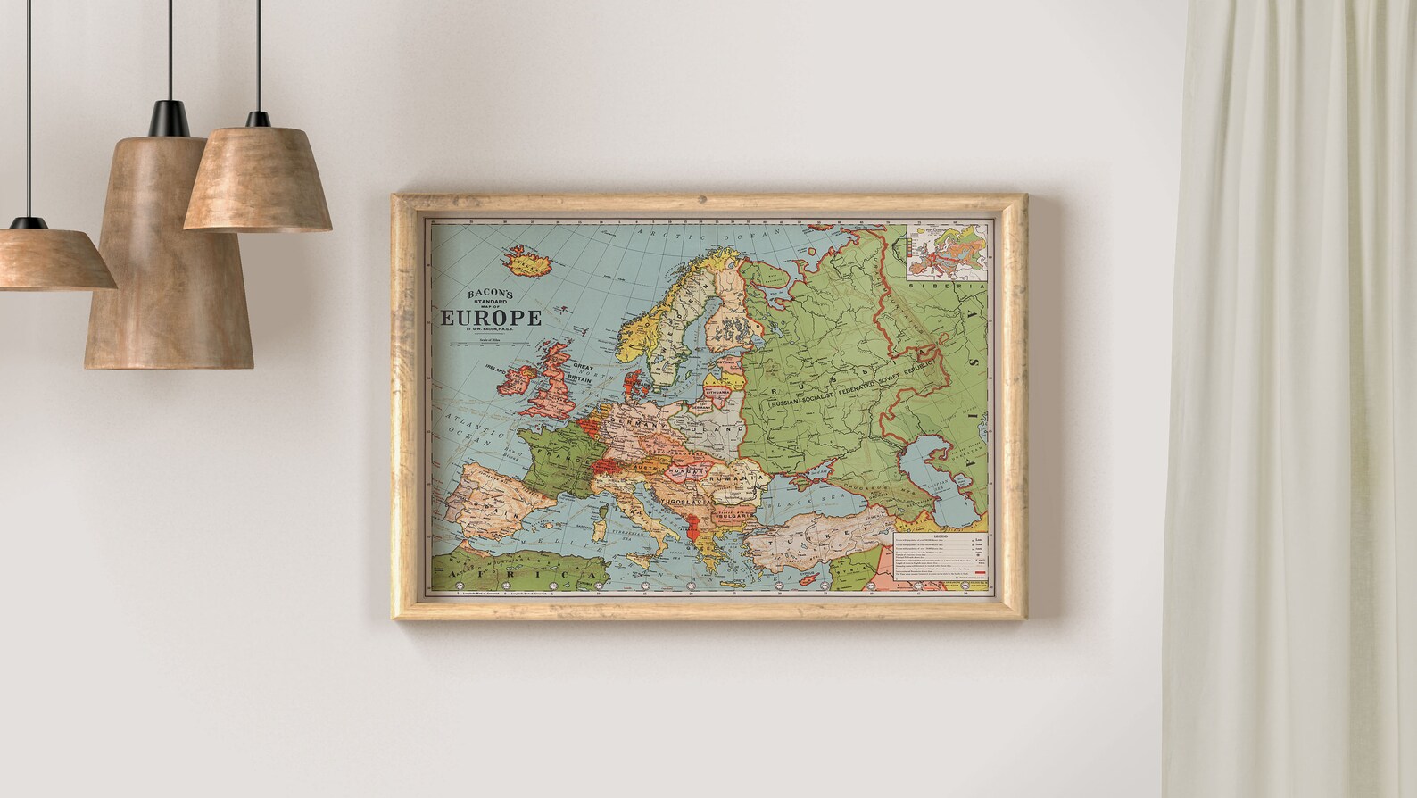 Vintage Europe Map Art (1830) - Vintage Map Print, Old Map Art, Vintage ...