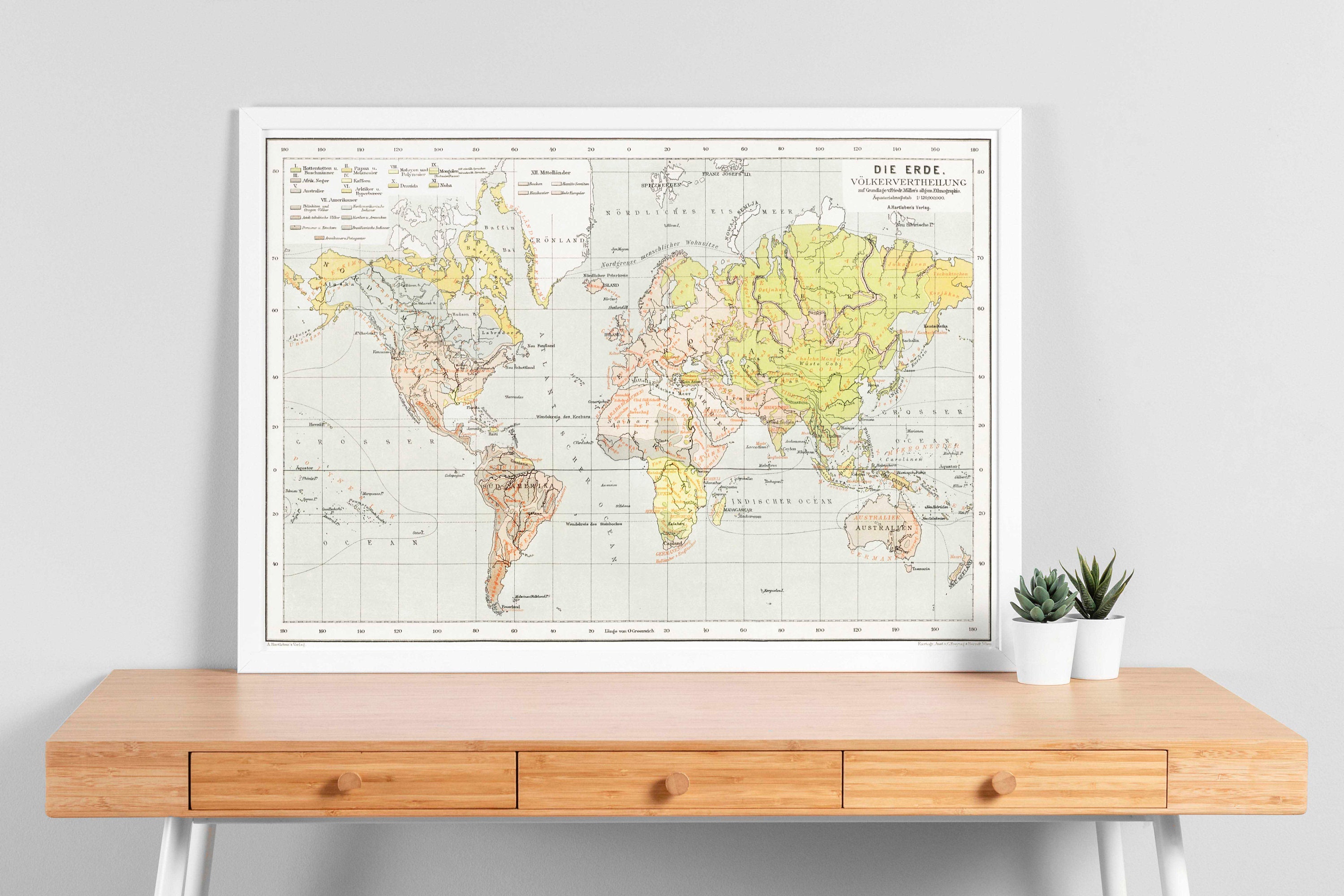 Vintage World Map Print 1896 Vintage Map Print Old Map - Etsy