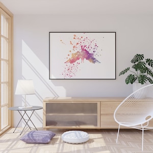 Watercolor Rorschach Inkblot Test Card Set of 10, Medical Clinic Art ...