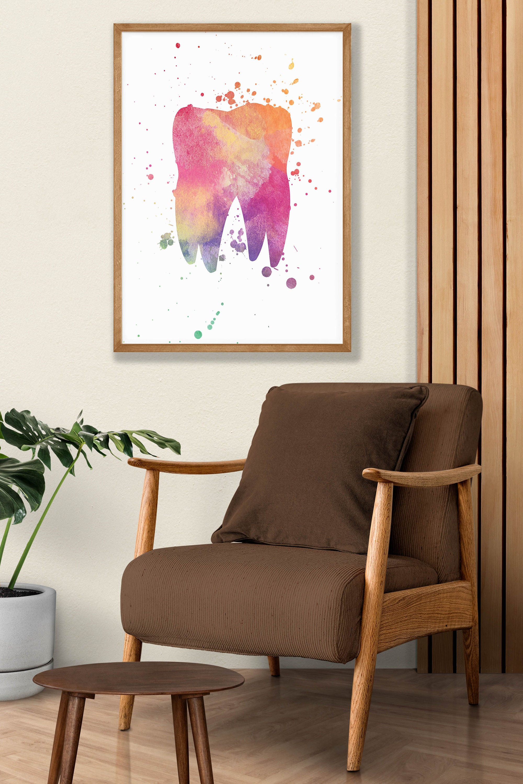 Watercolor Human Tooth Poster Dentist Decor Dentistry - Etsy