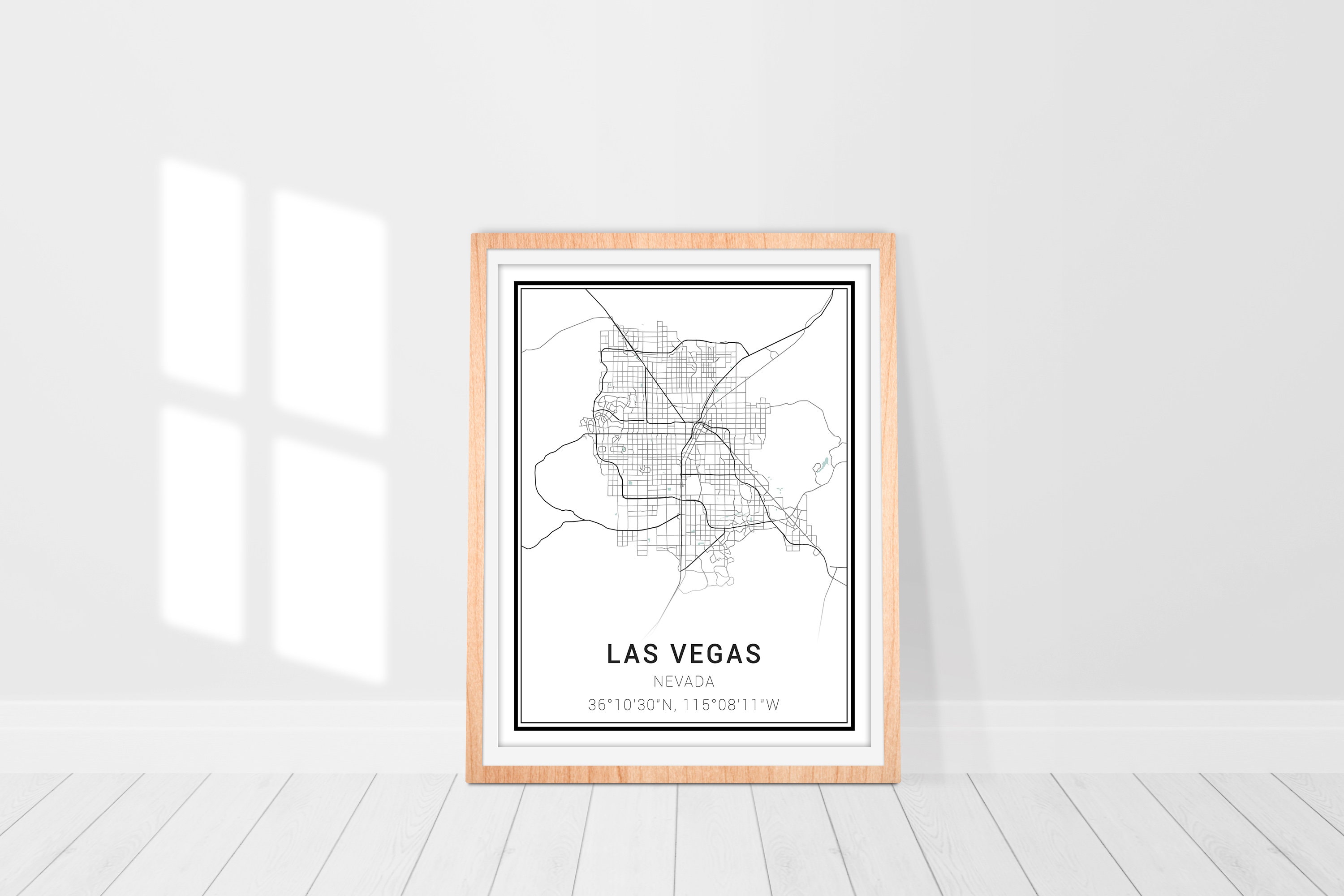 Las Vegas Map Print • Las Vegas City Map • Las Vegas Poster • Las Vegas ...