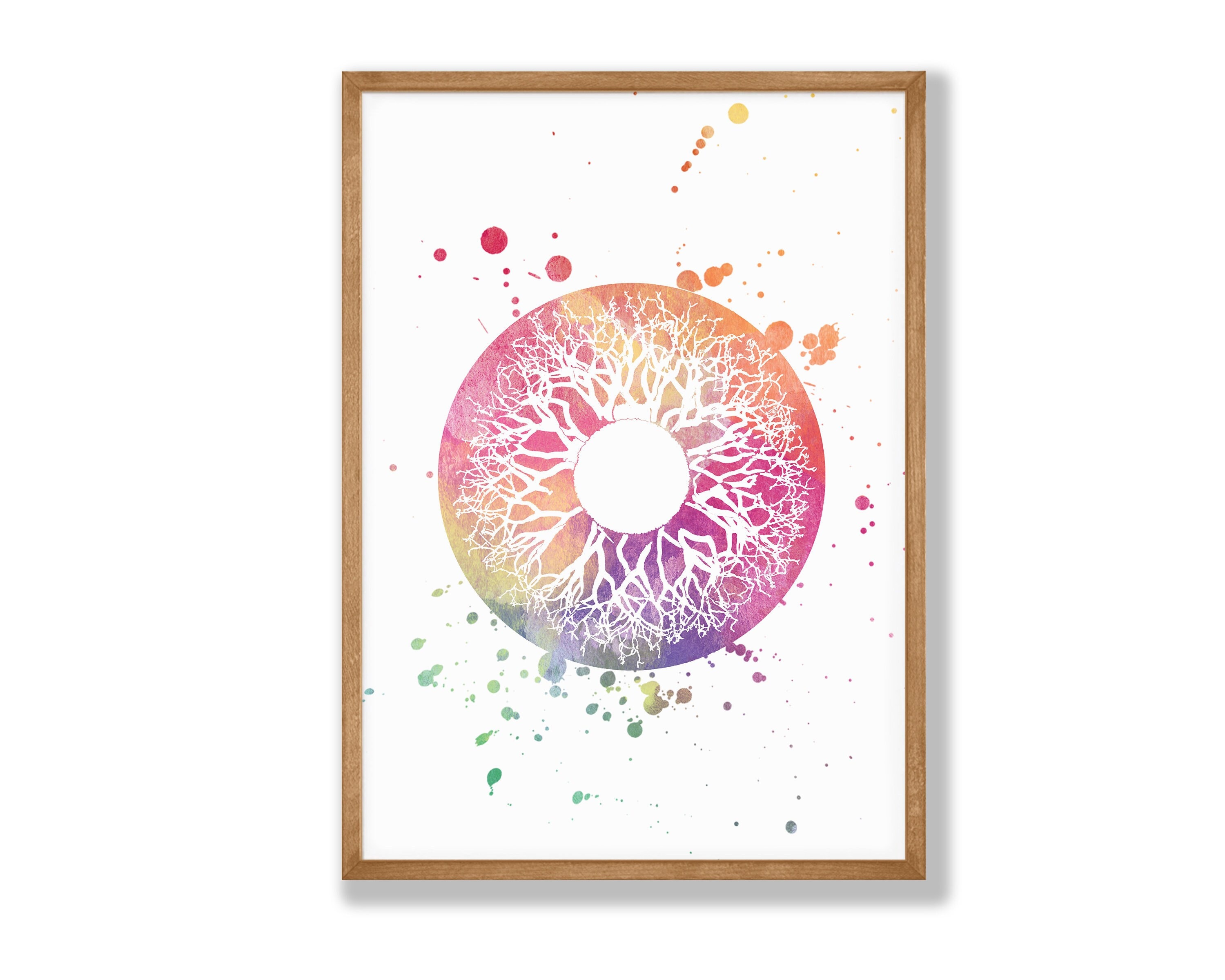Watercolor Iris Wall Art, Human Eye Optometrist Optician Poster Gift ...