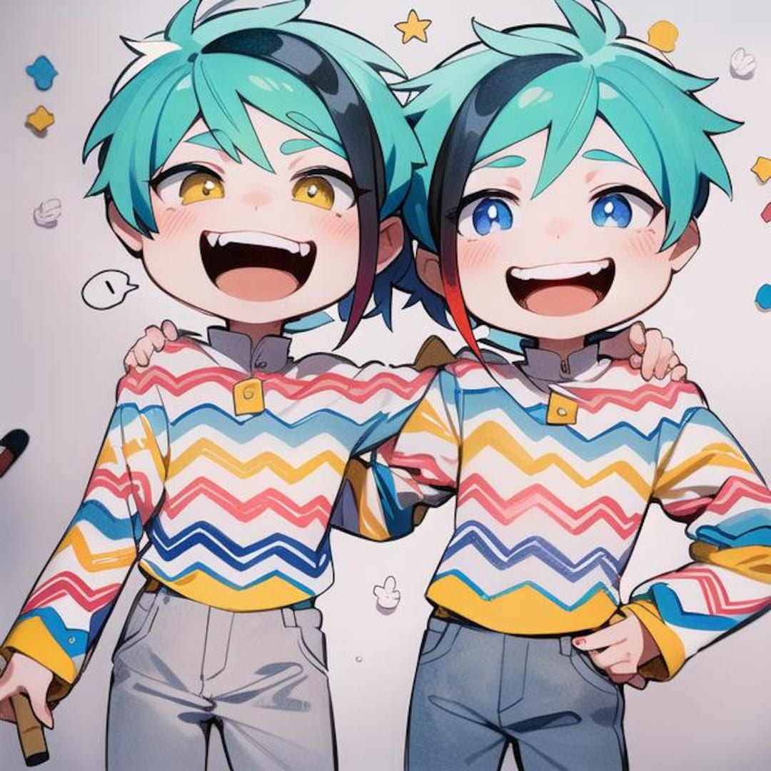 Young Jade and Floyd twisted Wonderland - Etsy