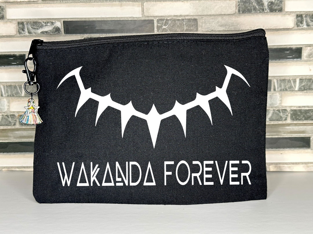Wakanda Forever Makeup Bag Black Panther Cosmetic Bag - Etsy